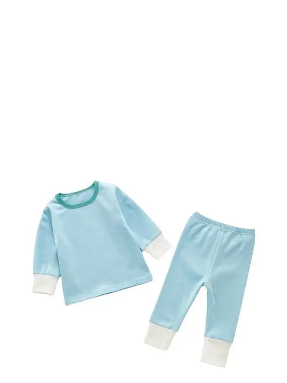 ASHMI & CO. Sammie Cotton Sweatshirt & Pants Set - Blue