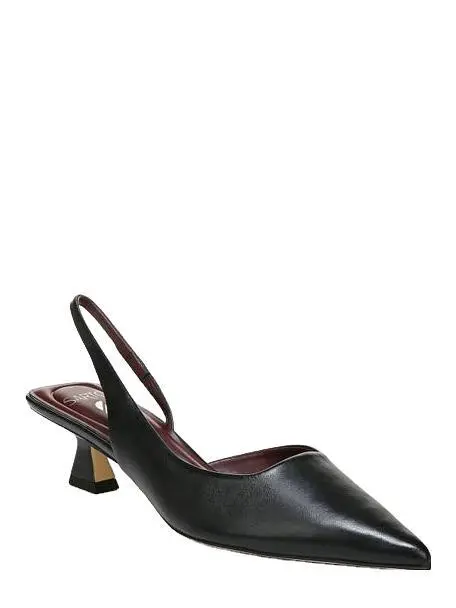 Franco Sarto Devin Kitten Heel Slingback Pump - Black