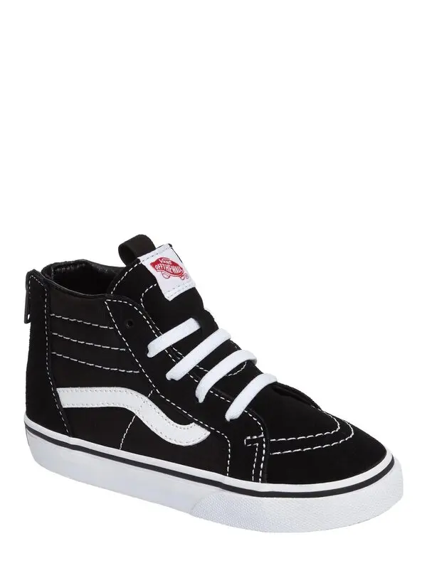 VANS Sk8-hi Zip Sneaker - Black/white