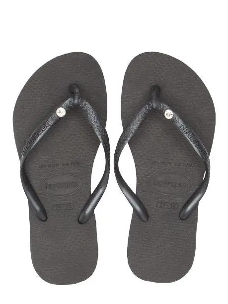 Havaianas Slim Crystal Ii Flip Flop - Black