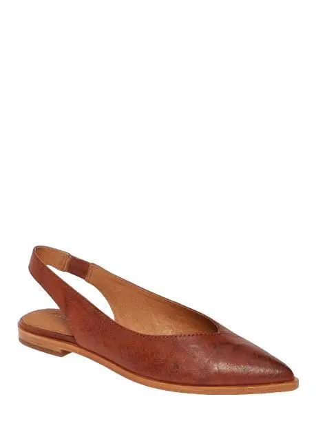 THE FRYE COMPANY Kenzie Slingback Flat - Cognac