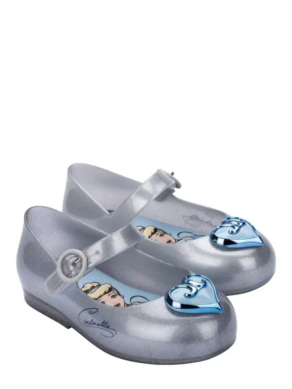 Melissa Disney Princess Mary Jane Flat - Silver