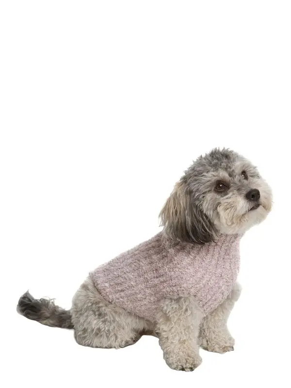 Barefoot Dreams Cozychic™ Ribbed Dog Sweater - Vintage Rose/ Ballet Pink