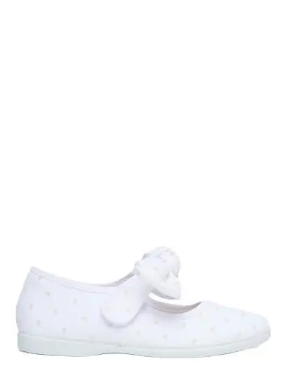 CHILDRENCHIC Swiss Dot Mary Jane Canvas Sneaker - White