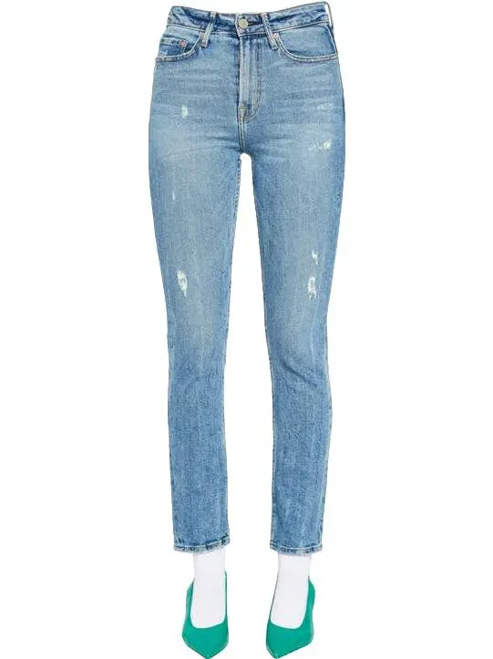NOEND Eve High Waist Slim Straight Leg Jeans - Memphis