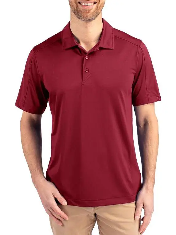 Cutter & Buck Prospect Textured Stretch Polo - Bordeaux