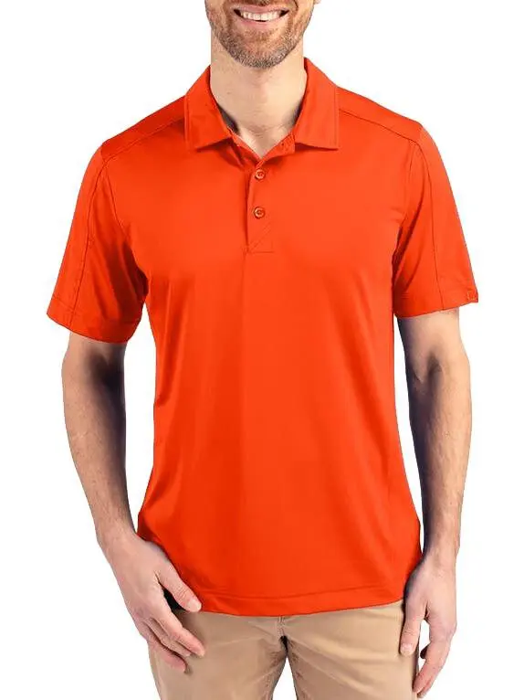 Cutter & Buck Prospect Textured Stretch Polo - College Orange