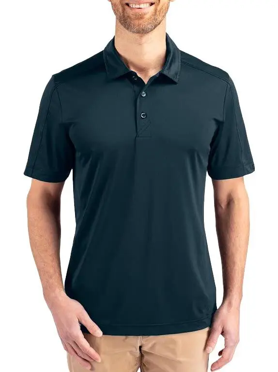 Cutter & Buck Prospect Textured Stretch Polo - Navy Blue