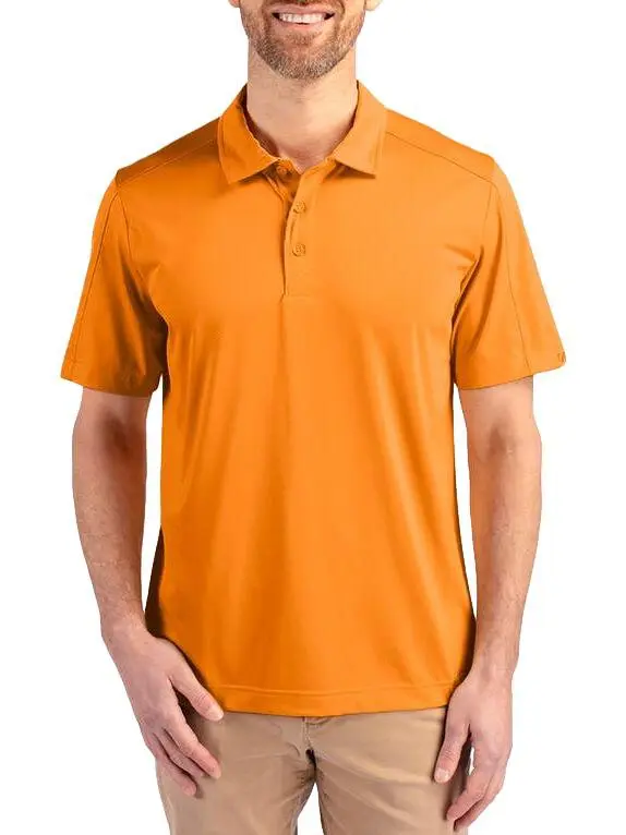 Cutter & Buck Prospect Textured Stretch Polo - Orange Burst