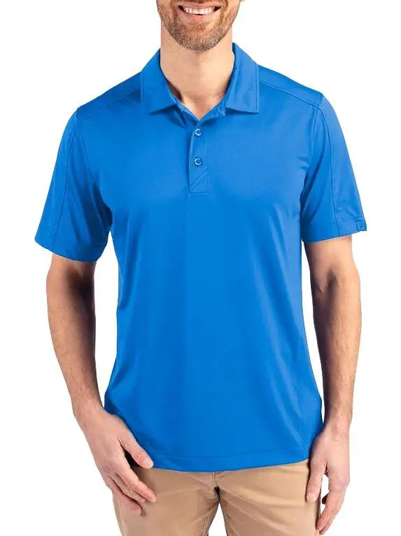 Cutter & Buck Prospect Textured Stretch Polo - Tour Blue