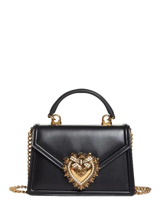 Dolce & Gabbana Mini Devotion Top Handle Bag - Black