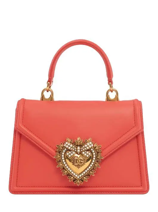Dolce & Gabbana Mini Devotion Top Handle Bag - Corallo
