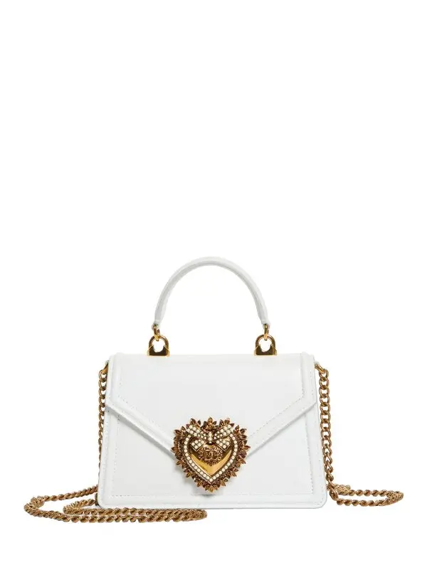 Dolce & Gabbana Mini Devotion Top Handle Bag - Optical White