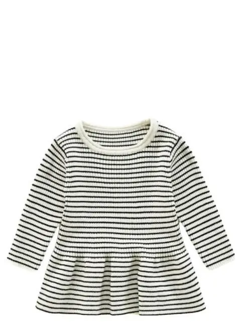 ASHMI & CO. Rylee Stripe Cotton Dress - Brown