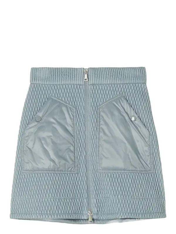Moncler Quilted Shell Mini Skirt - Blue