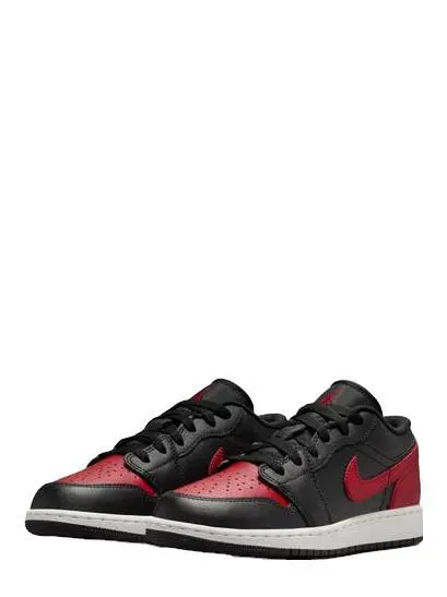 JORDAN Air 1 Low Sneaker - Black/ Varsity Red/ Summit