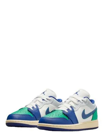 JORDAN Air 1 Low Sneaker - Sail/royal Blue/green