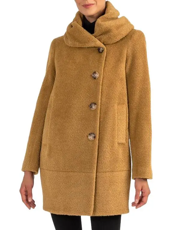 Sofia Cashmere Wool & Alpaca Blend Bouclé Coat - 251cam