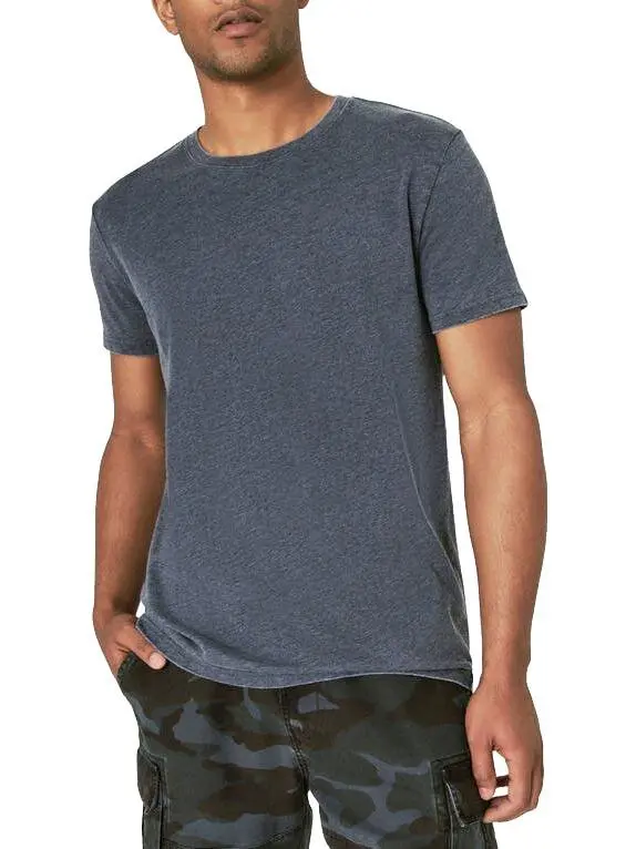 Lucky Brand Venice Burnout Crewneck T-shirt - American Navy