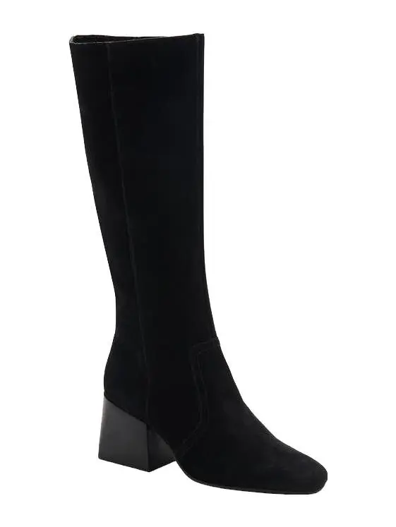 Blondo Tessa Waterproof Knee High Boot - Black Suede