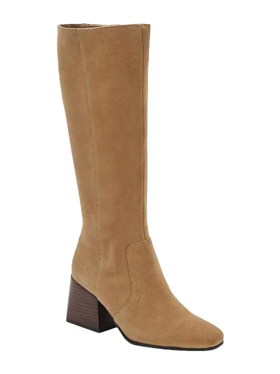 Blondo Tessa Waterproof Knee High Boot - Taupe Suede