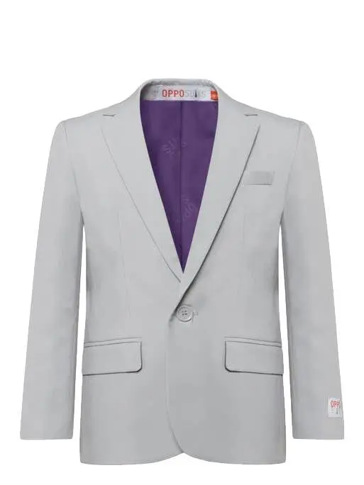Opposuits Groovy Two-piece Suit With Tie - Grey