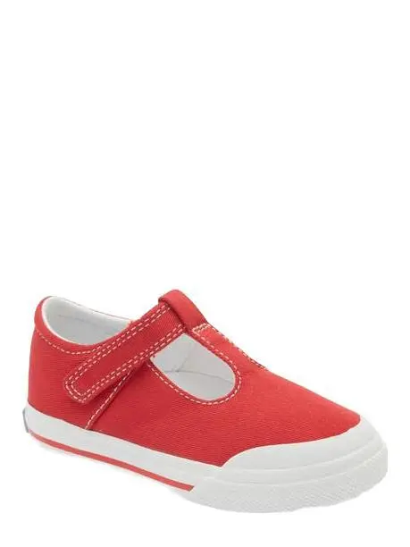 FOOTMATES Drew Mary Jane Sneaker - Red