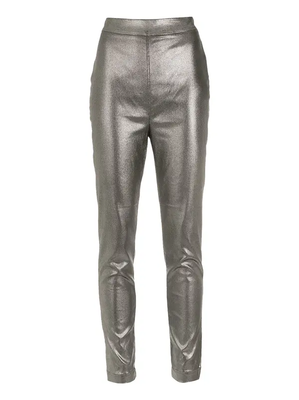 OLYMPIAH Effect High-waisted Leggings - Metallic