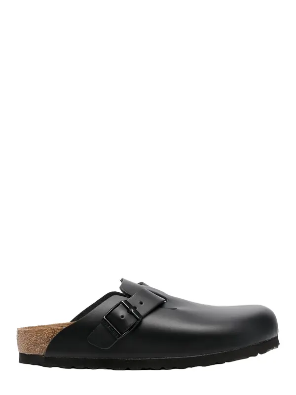 BIRKENSTOCK Boston Buckled Clogs - Black