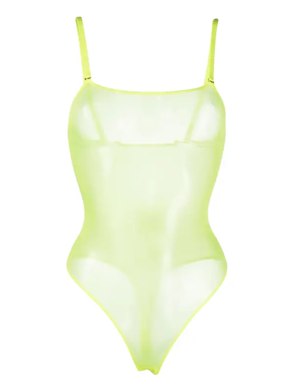 MAISON CLOSE Corps À Corps Thong Bodysuit - Yellow