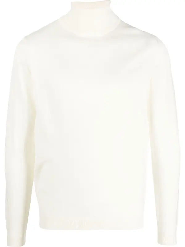 ROBERTO COLLINA Roll-neck Jumper - Neutrals
