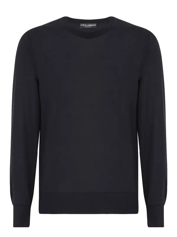 Dolce & Gabbana Long-sleeved Cashmere Jumper - Blue