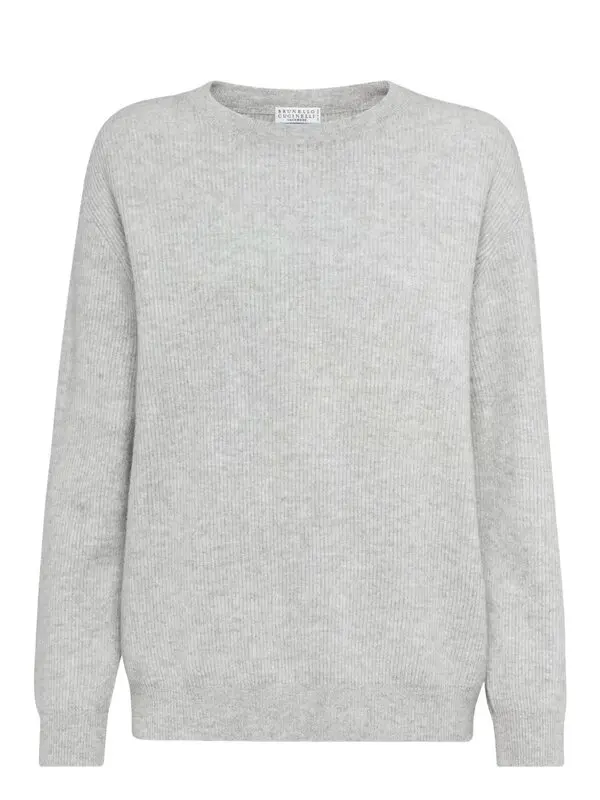 Brunello Cucinelli Round-neck Cashmere Jumper - Grey