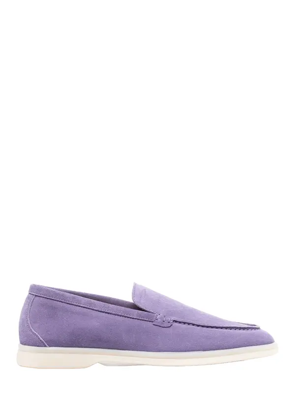 SCAROSSO Ludovica Suede Loafers - Purple