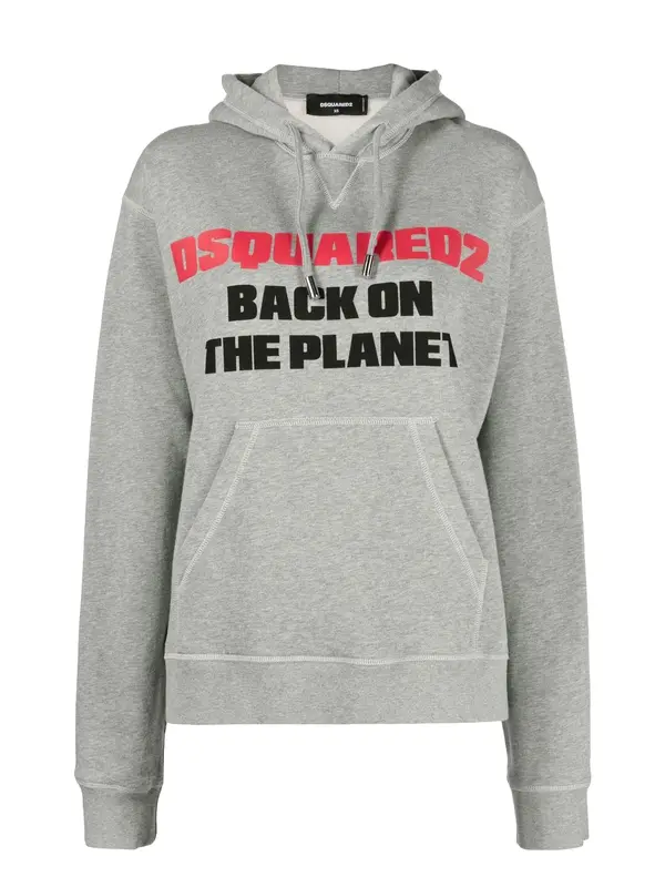 Dsquared2 Slogan-print Hoodie - Grey