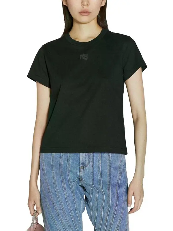Alexander Wang Puff Logo Cotton Jersey T-shirt - Black