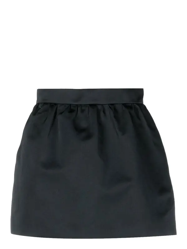 Red Valentino High-waisted A-line Miniskirt - Black
