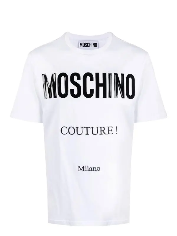 Moschino Logo-print Organic Cotton T-shirt - White
