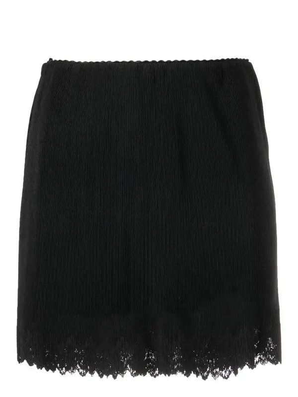 Alexander Wang Distressed-hem Mini Skirt - Black