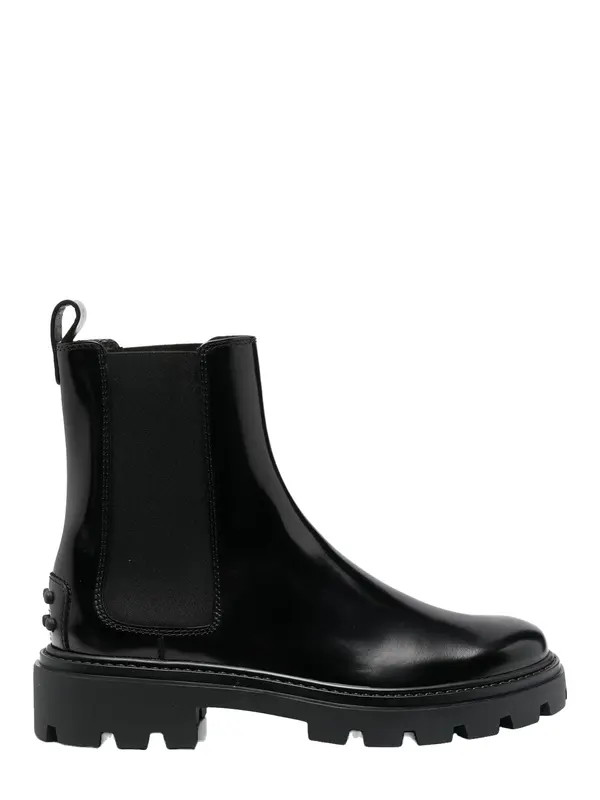 TOD'S Studded Chelsea Boots - Black