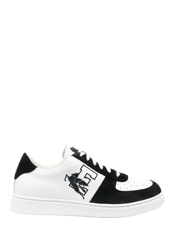 Etro Logo-print Lace-up Sneakers - Black