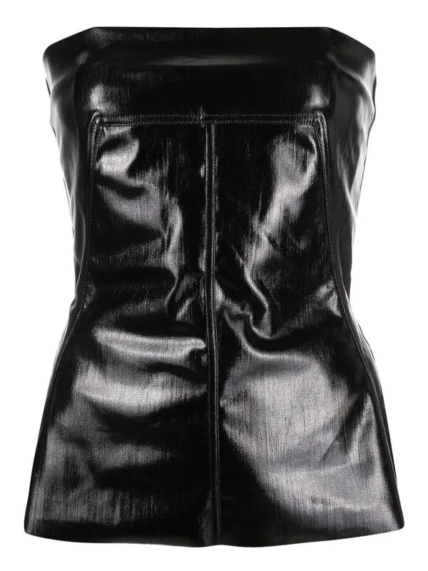 Rick Owens Strapless Bustier Top - Black