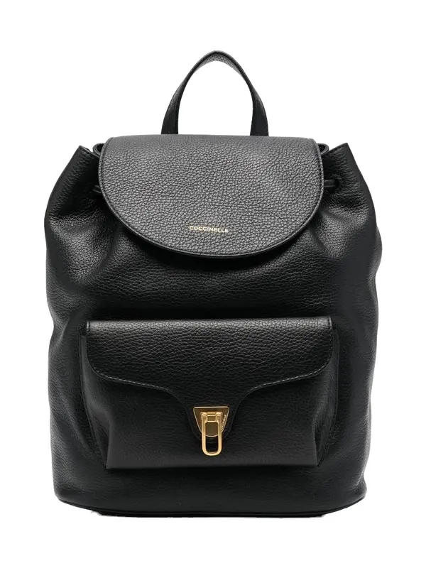 COCCINELLE Soft Leather Backpack - Black