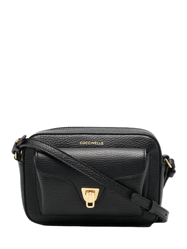 COCCINELLE Beat Leather Crossbody Bag - Black