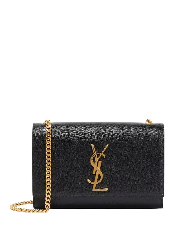 Saint Laurent Kate Small Leather Shoulder Bag - Black