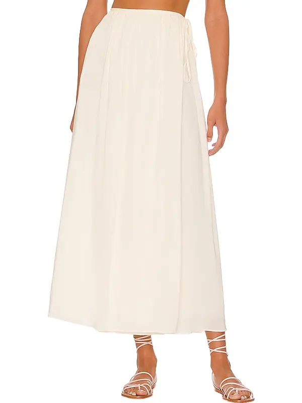 ANNA NATA Molly Wrap Skirt - Natural White