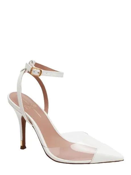 Linea Paolo Yuki Stiletto Pumps - Clear/eggshell