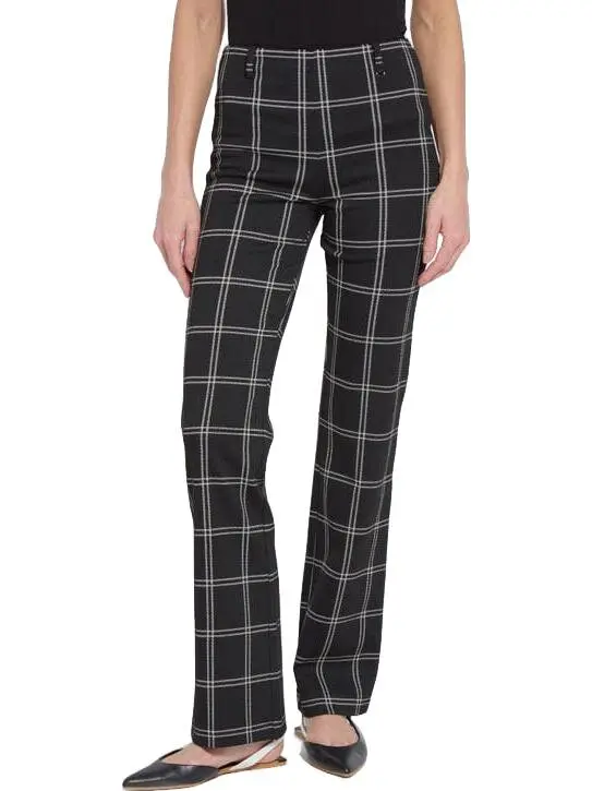 Lyssé Baby Bootcut Trousers - Coastal Windowpane