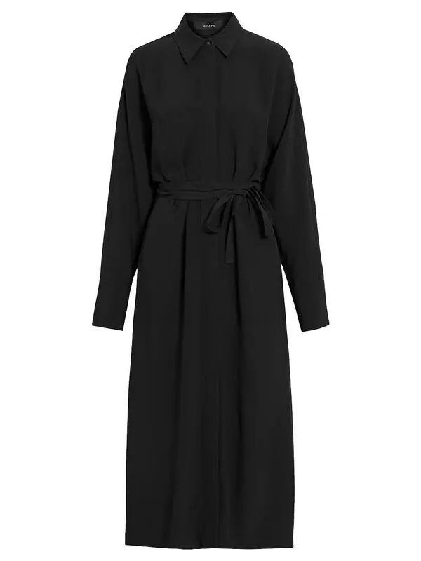 JOSEPH Dalan Crepe Midi Dress - Black