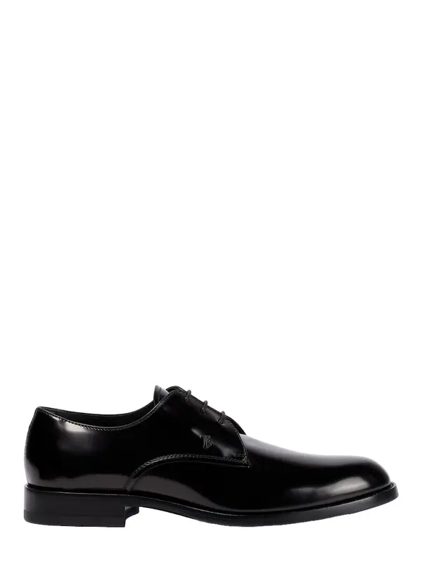 TOD'S Patent Leather Derby Shoes - Black